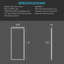 36" Steel Man Door & Frame Kit (Slab, Lever, Sweep & Hinges)