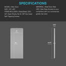 36" Steel Man Door & Frame Kit (Slab, Lever, Sweep & Hinges)